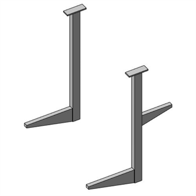 BIM objects - Free download! Cable Tray System - Bracket | BIMobject