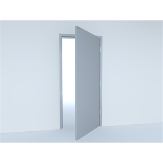 Objetos BIM - ¡Descarga gratis! MMI Door with Single Rabbet Frame ...