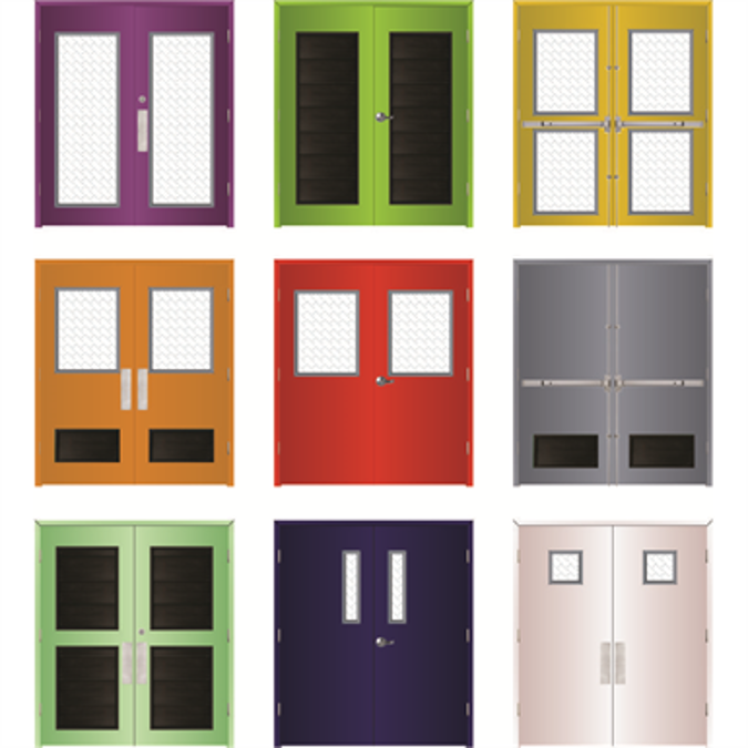 BIM objects - Free download! MMI Pair Door with Single Rabbet Frame ...