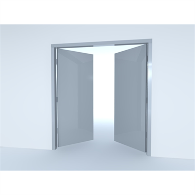 BIM objects - Free download! MMI Pair Door with Single Rabbet Frame ...