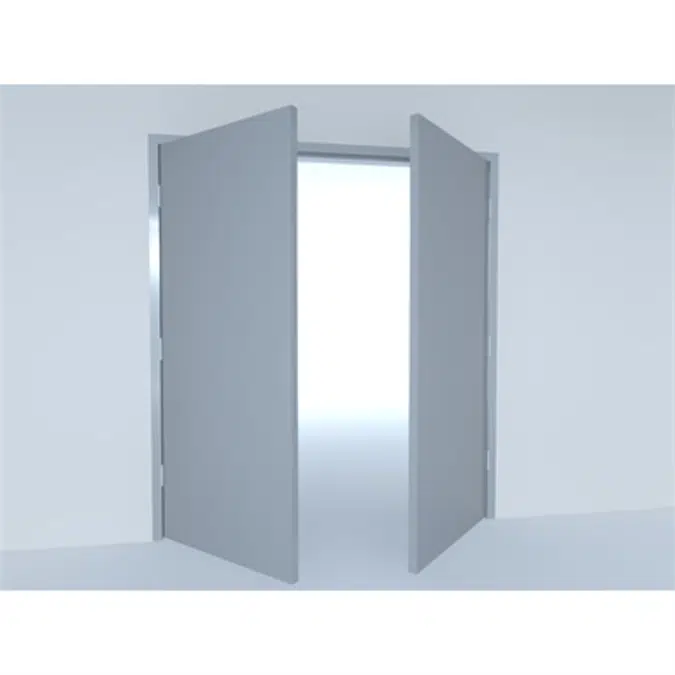 BIM objects - Free download! MMI Pair Door with Single Rabbet Frame ...