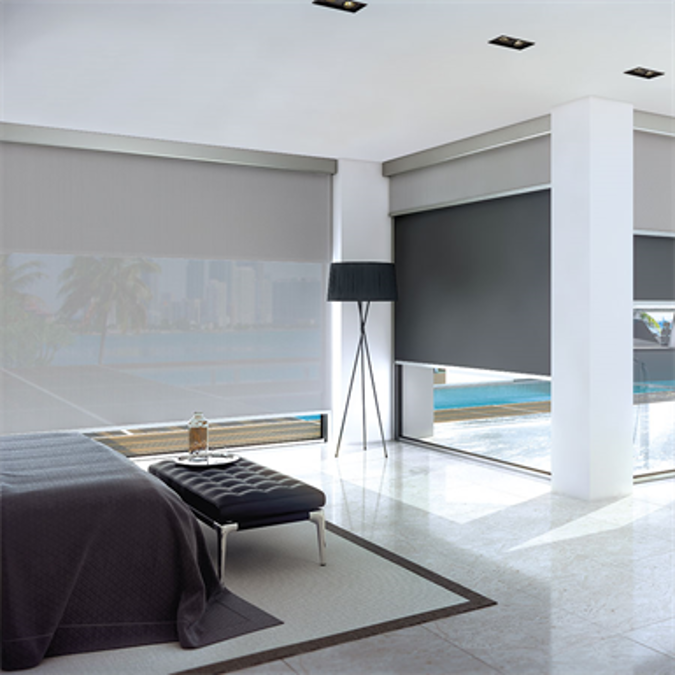 BIM objects - Free download! Box Roller Blinds | Shades B-Box Duo ...