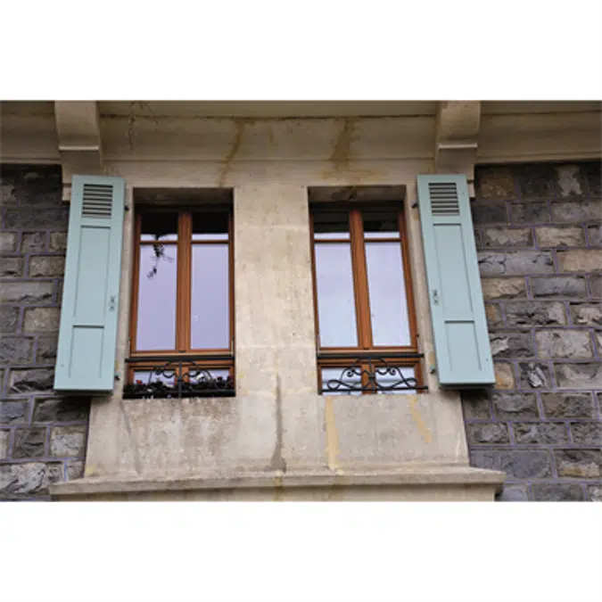 BIM objects - Free download! 2-leaf wooden window | BIMobject