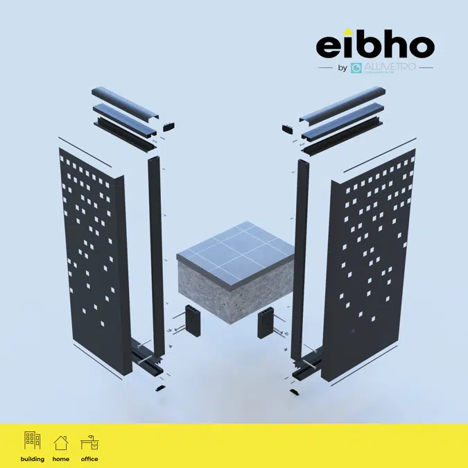 BIM objects - Free download! MODULAR 2.0 Railing PANEL | BIMobject