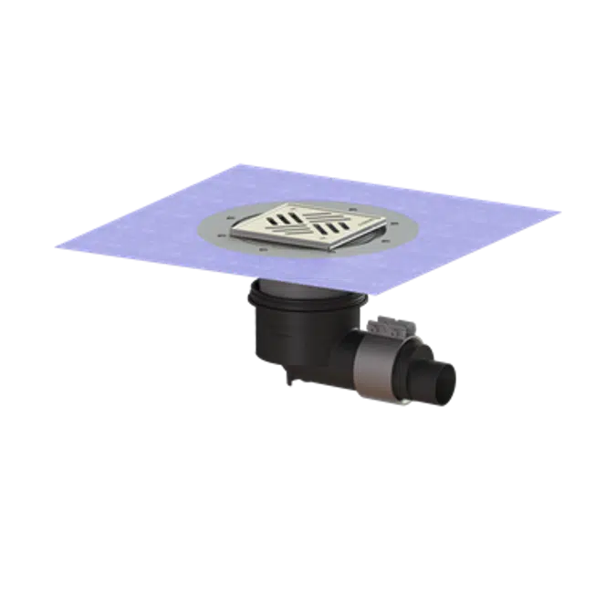 BIM objects - Free download! KESSEL-Ecoguss project drain DN50, horiz ...