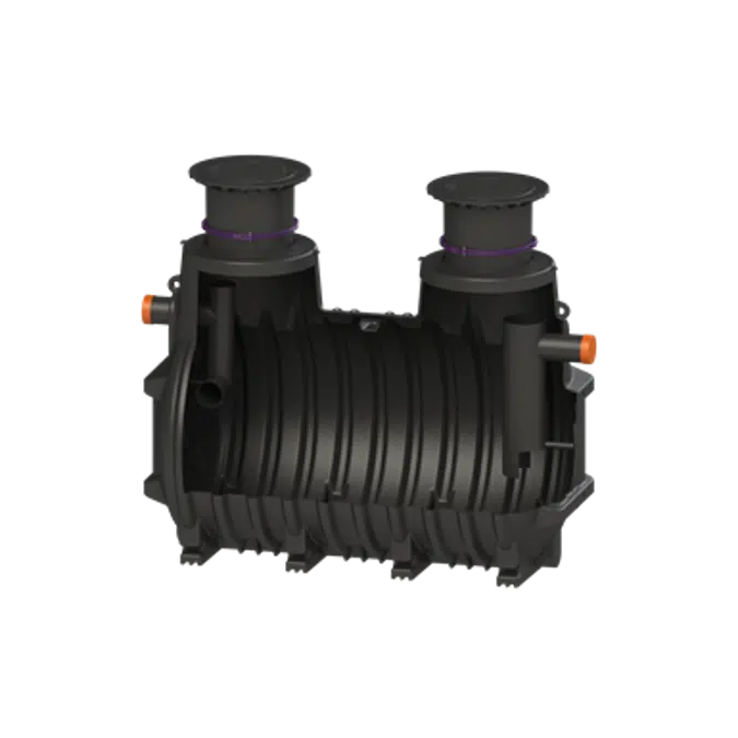 BIM objects - Free download! KESSEL-Grease separator EasyClean ground ...