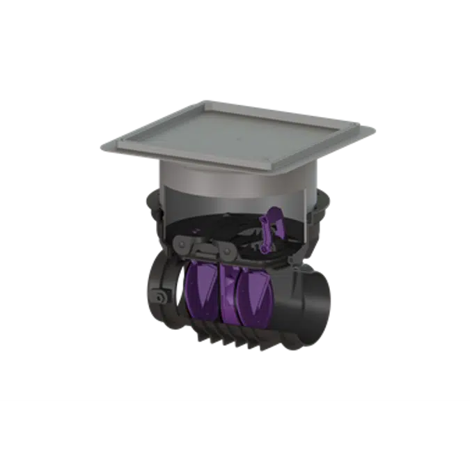 BIM objects - Free download! KESSEL drain body Staufix DN125-200, type ...