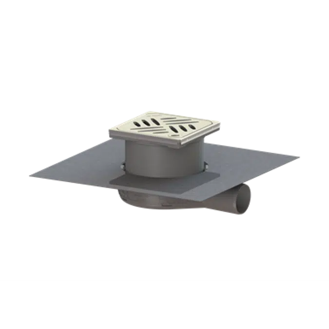 BIM objects - Free download! KESSEL floor drain The Ultraflat 54 DN 50 ...