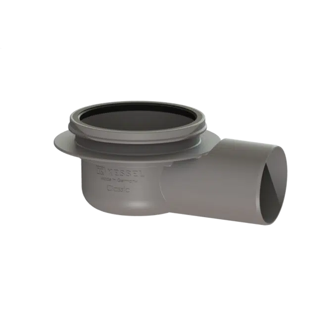 BIM objects - Free download! KESSEL-Drain body Ø 75 40171 lateral ...
