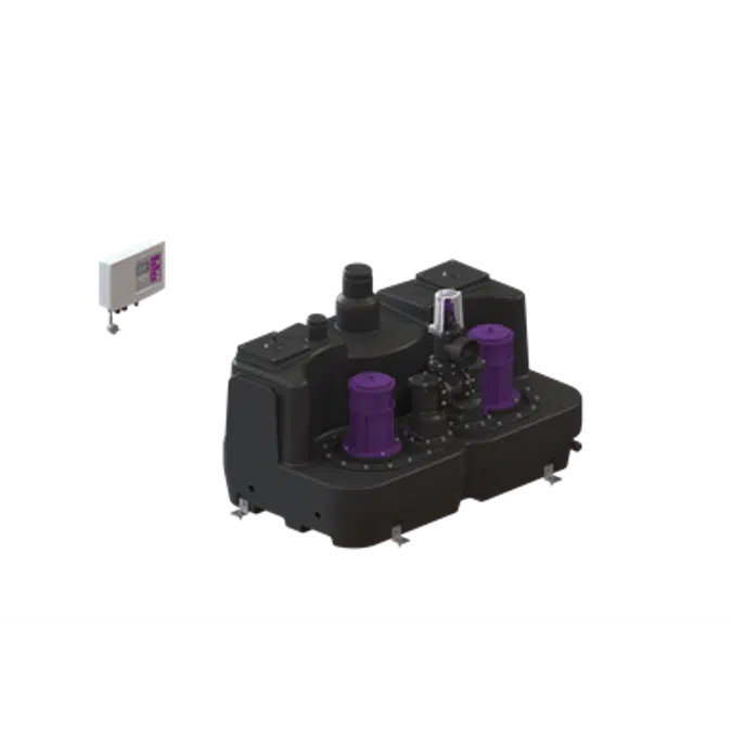 BIM objects - Free download! KESSEL-Twin lifting station 11091 Aqualift ...