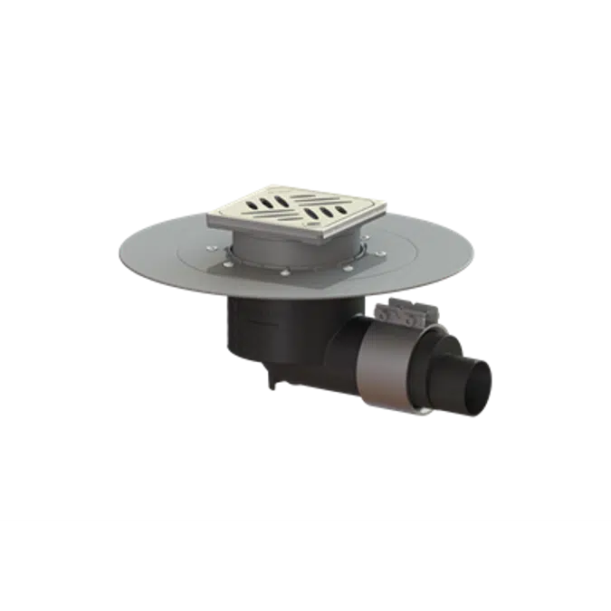 BIM objects - Free download! KESSEL-Ecoguss project drain glued fl. DN ...