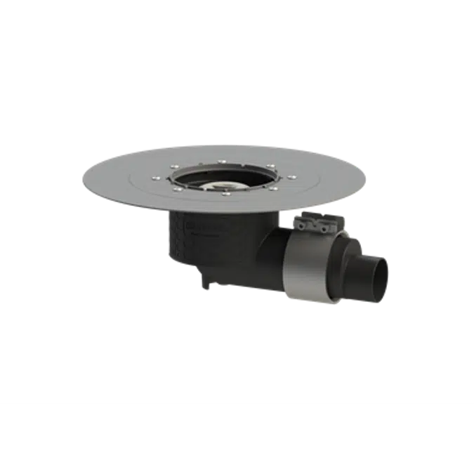 BIM objects - Free download! KESSEL-Ecoguss drain body glued flange, DN ...