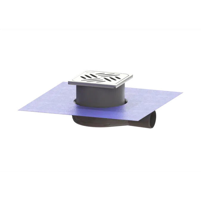 BIM objects - Free download! KESSEL floor drain The Ultraflat 54 DN 50 ...