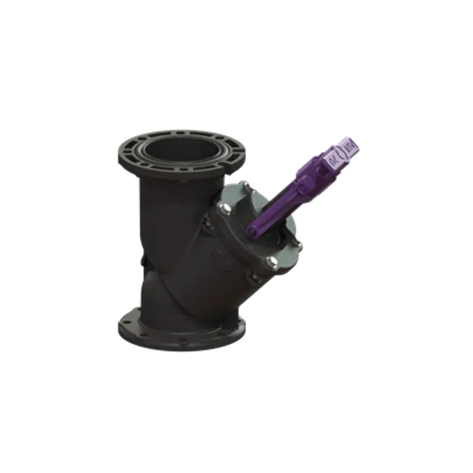BIM objects - Free download! KESSEL-Closure valve 28715 vertical, DN 90 ...