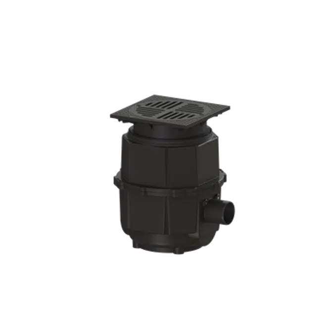 BIM objects - Free download! KESSEL-Yard drain System 400, DN 100, A ...