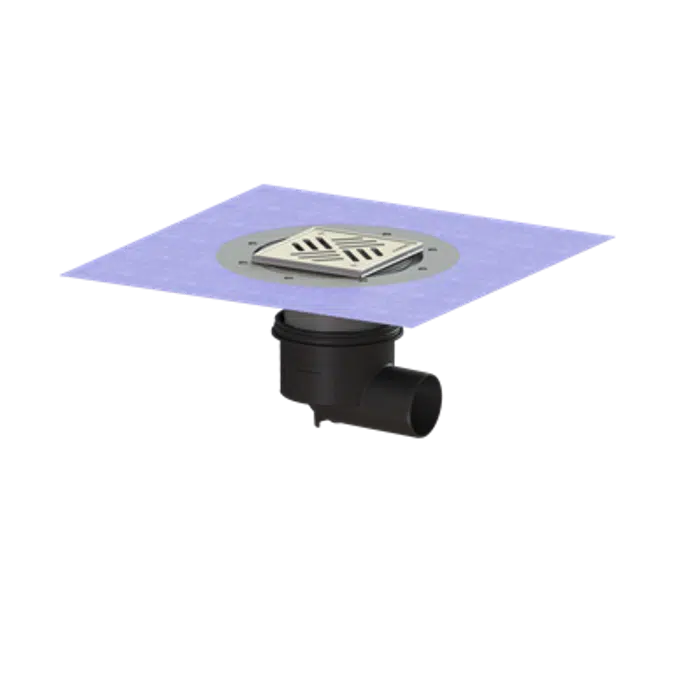 BIM objects - Free download! KESSEL-Ecoguss project drain DN70, horiz ...