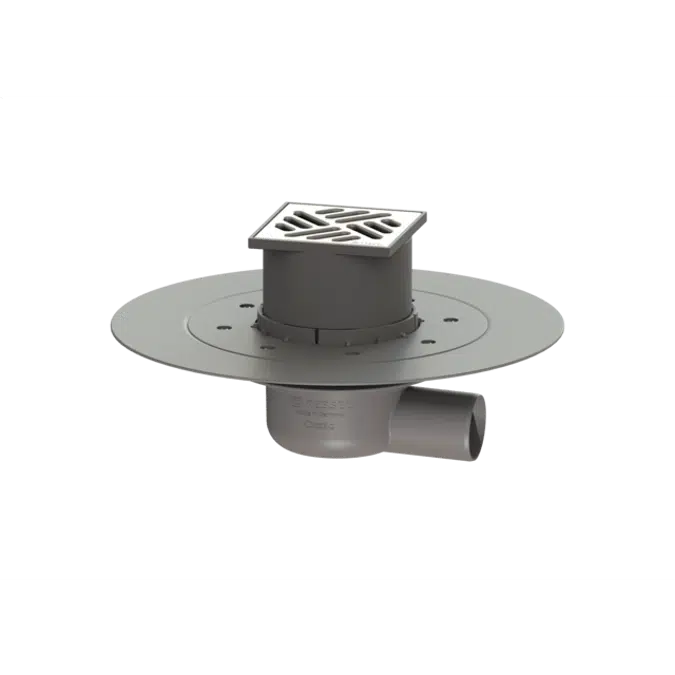 BIM objects - Free download! KESSEL-Bathroom drain Classic 40150.90 Ø50 ...