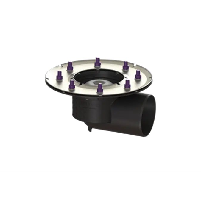BIM objects - Free download! KESSEL-Ecoguss drain body Press. fl., DN ...