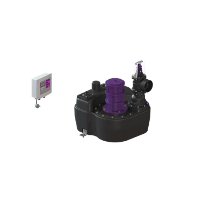 BIM objects - Free download! KESSEL-Lifting station 28648-C Aqualift F ...