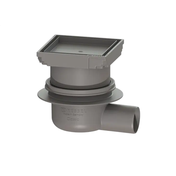 BIM objects - Free download! KESSEL-Bathroom drain Classic 40150.66 Ø50 ...