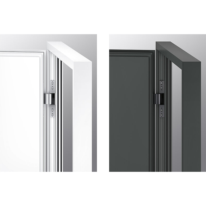 BIM objects - Free download! Single-sash entrance door with hidden Roto ...