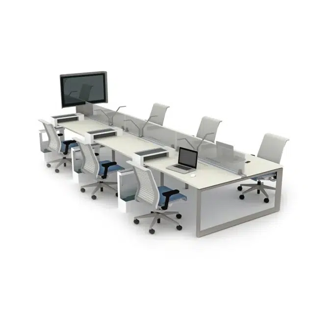 BIM objects - Free download! FrameOne Office Bench & Workstation ...