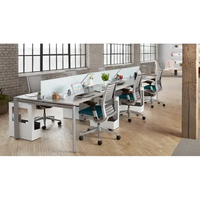 BIM objects - Free download! FrameOne Office Bench & Workstation ...