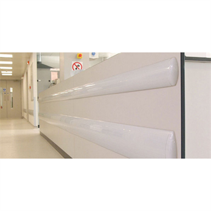 BIM objects - Free download! IMPACT - Wall protection rail height 60 mm ...