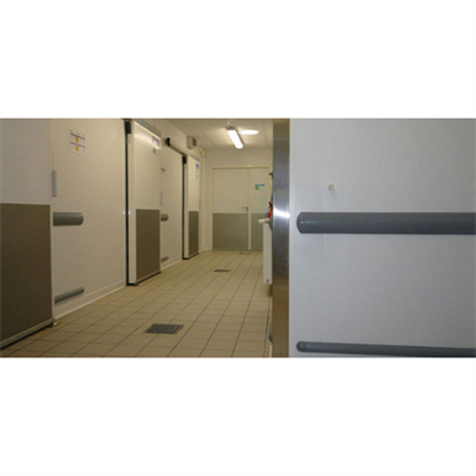 BIM objects - Free download! IMPACT - Wall protection rail height 60 mm ...