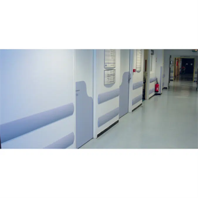 Objetos BIM - ¡Descarga gratis! IMPACT - Wall protection rail height ...