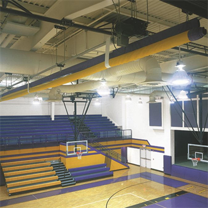 BIM objects - Free download! Roll-Up Gym Divider | BIMobject