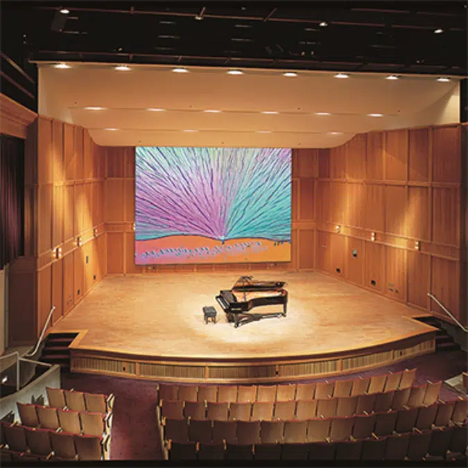 BIM objects - Free download! Paragon E Motorized Projection Screen ...