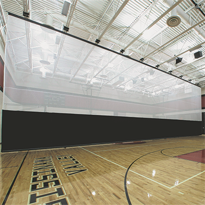 BIM objects - Free download! Top-Roll Gym Divider | BIMobject