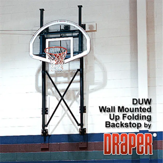 BIM objects - Free download! DUW Wall-Mounted Up-Folding Basketball ...