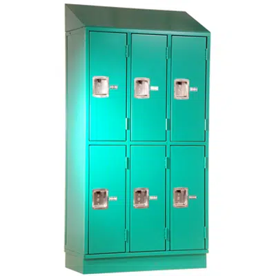 BIM objects - Free download! Apex Hallway Lockers - 2 Tier - 72 ...