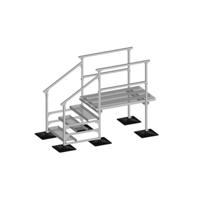 BIM objects - Free download! Roof Access Stairs | BIMobject