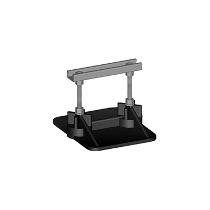 BIM objects - Free download! SS8-C Roof Pipe Supports, for pipe sizes ...