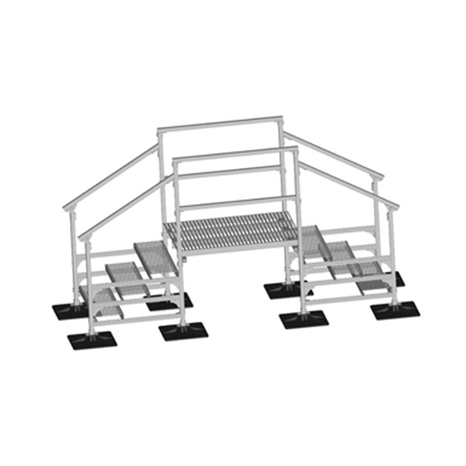 BIM objects - Free download! Crossover Roof Walkway System | BIMobject