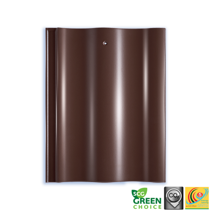 BIM objects - Free download! SCG Ceramic Roof Tile Celica Curve | BIMobject