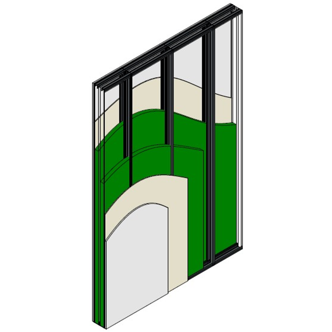 BIM objects - Free download! SCG Wall Systems Smart Wall PrivaZy G200 (66 STC) | BIMobject