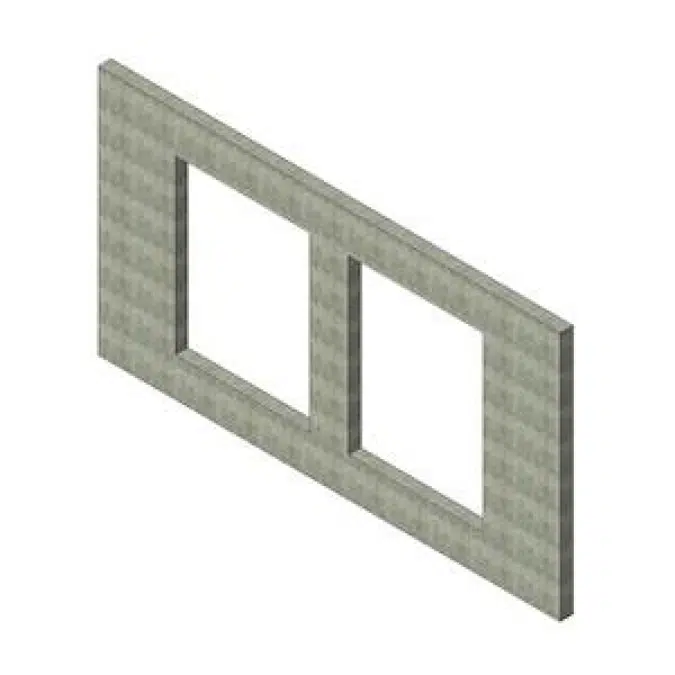BIM objects - Free download! SCG Precast wall O-2 Shape | BIMobject