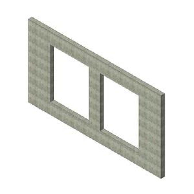 BIM objects - Free download! SCG Precast wall O-2 Shape | BIMobject