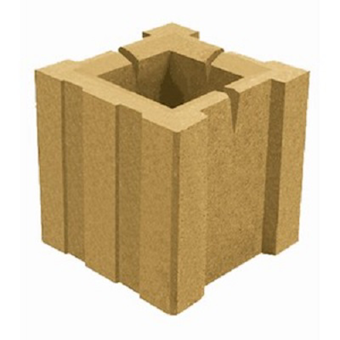 BIM objects - Free download! SCG Fence Brick Castle Fence 3 Corners ...