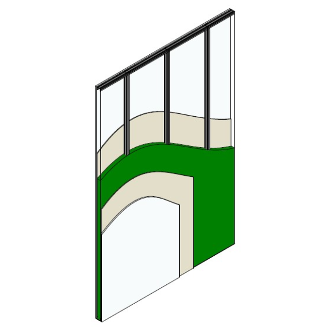 BIM objects - Free download! SCG Wall Systems Smart Wall PrivaZy G98 ...