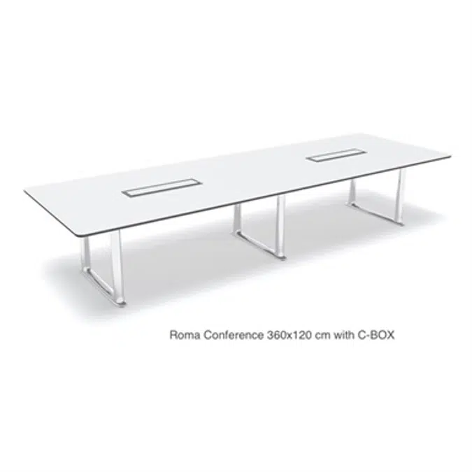 BIM objects - Free download! Rome Conference Table | BIMobject