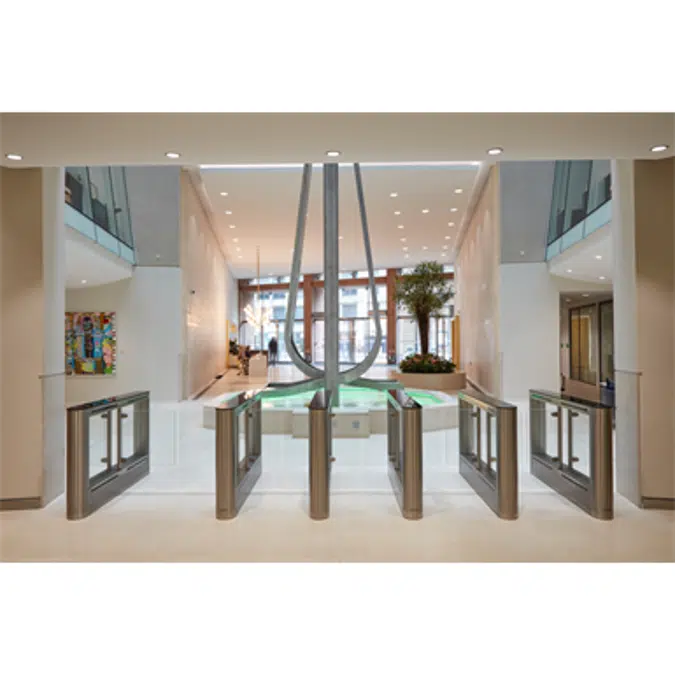 BIM objects - Free download! EasyGate SPD-G Speed Gate | BIMobject