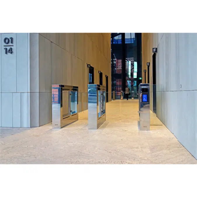 BIM objects - Free download! EasyGate SPD-R Speed Gate | BIMobject