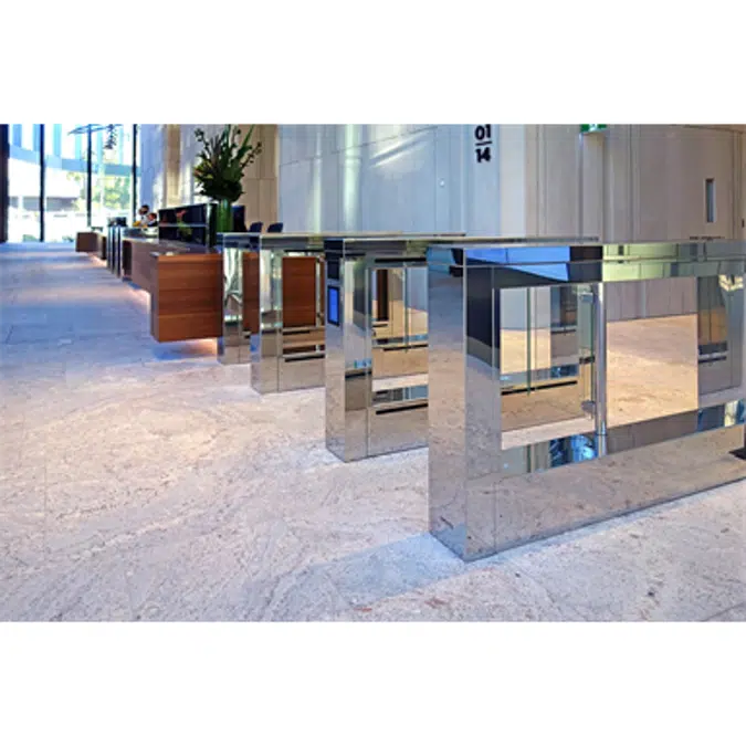 BIM objects - Free download! EasyGate SPD-R Speed Gate | BIMobject