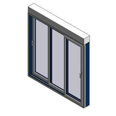 BIM objects - Free download! Sketchup Windows - Sliding Windows | BIMobject
