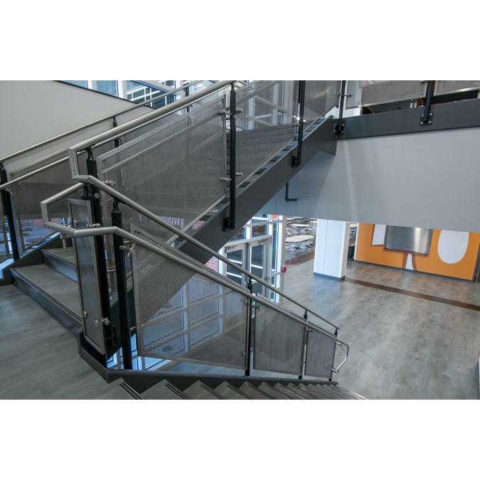 BIM objects - Free download! CIRCA Stainless Steel Perf Metal Railing ...